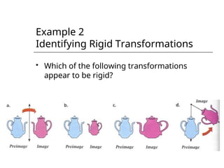 transformation Exploring Rigid Motion in a plane | PPT