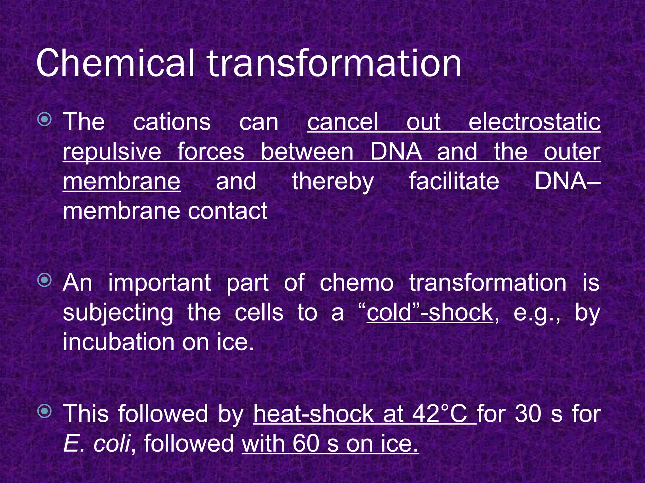 Transformation in molecular biology .ppt