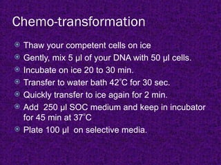 Transformation in molecular biology .ppt