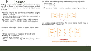 2D Transformation (Translation, Rotation, Scaling) in Computer Graphics ...