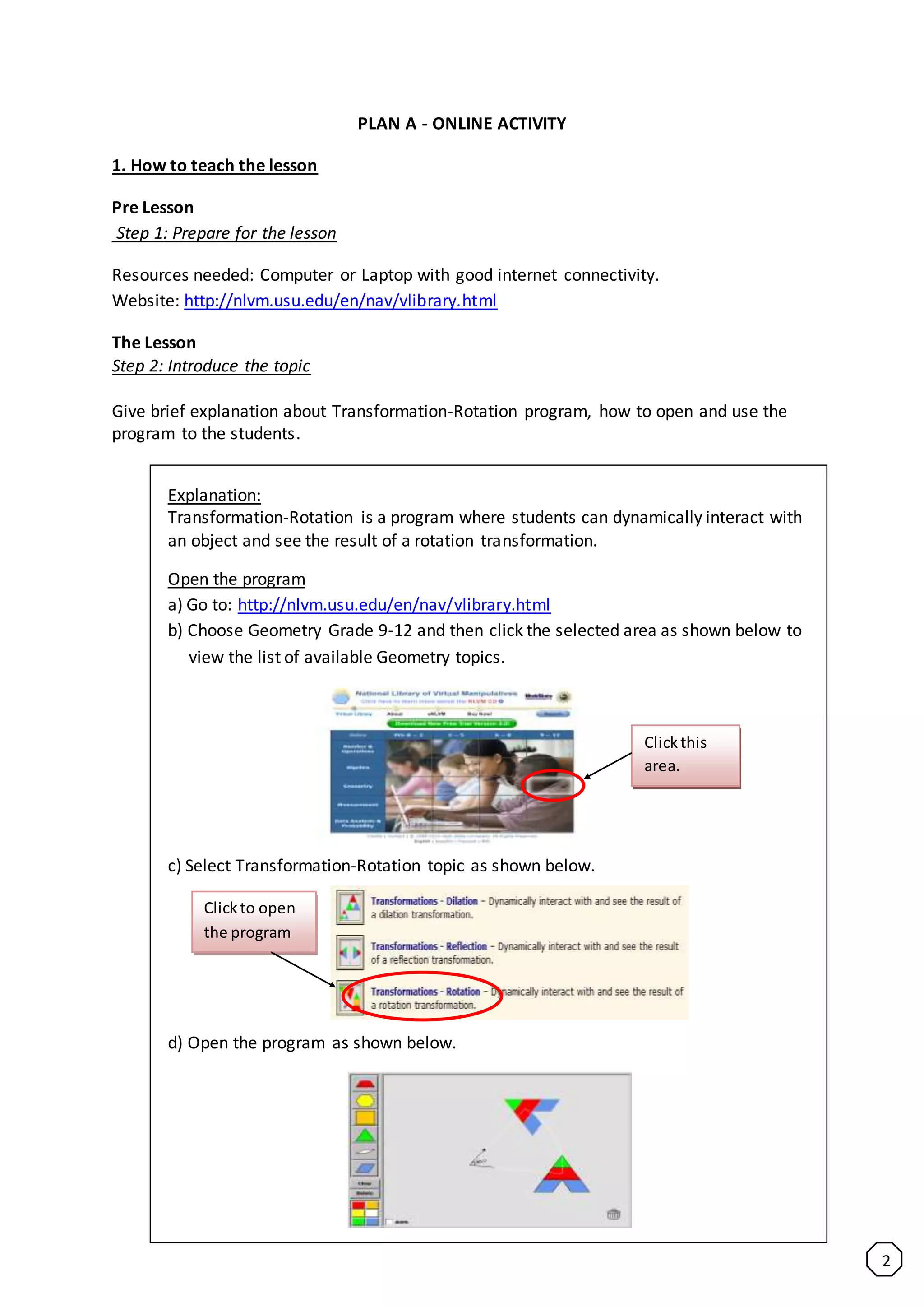 Transformation rotation | DOCX