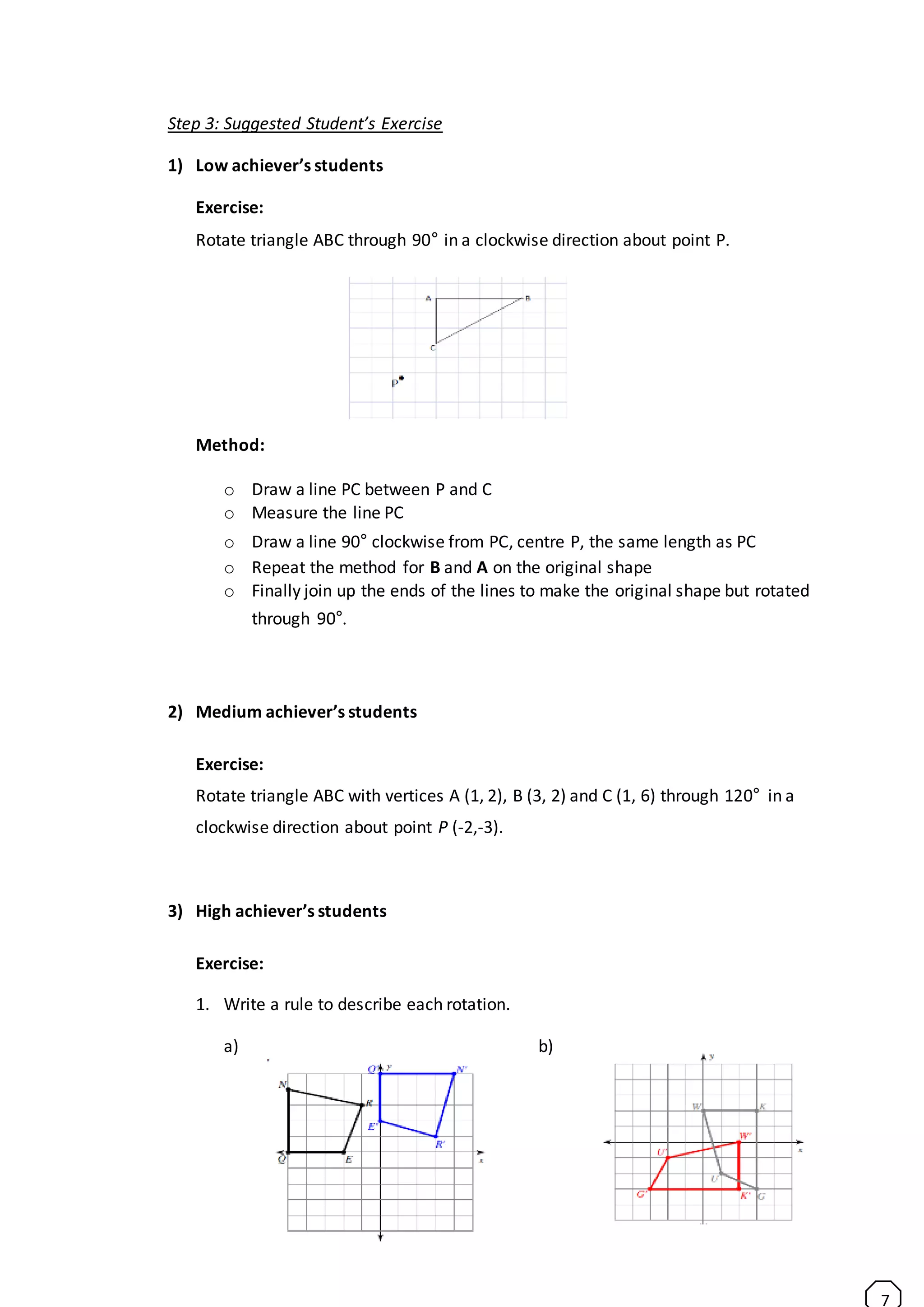 Transformation rotation | DOCX
