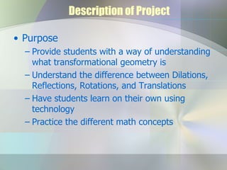 Transformational Geometry Lesson Plan | PPT