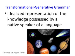 Transformational generative grammar | PPT