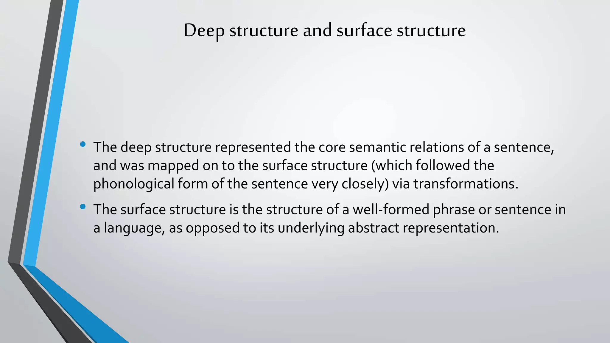 Transformational Generative Grammar | PPTX
