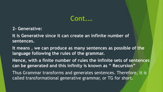 Transformational generative grammar | PPT