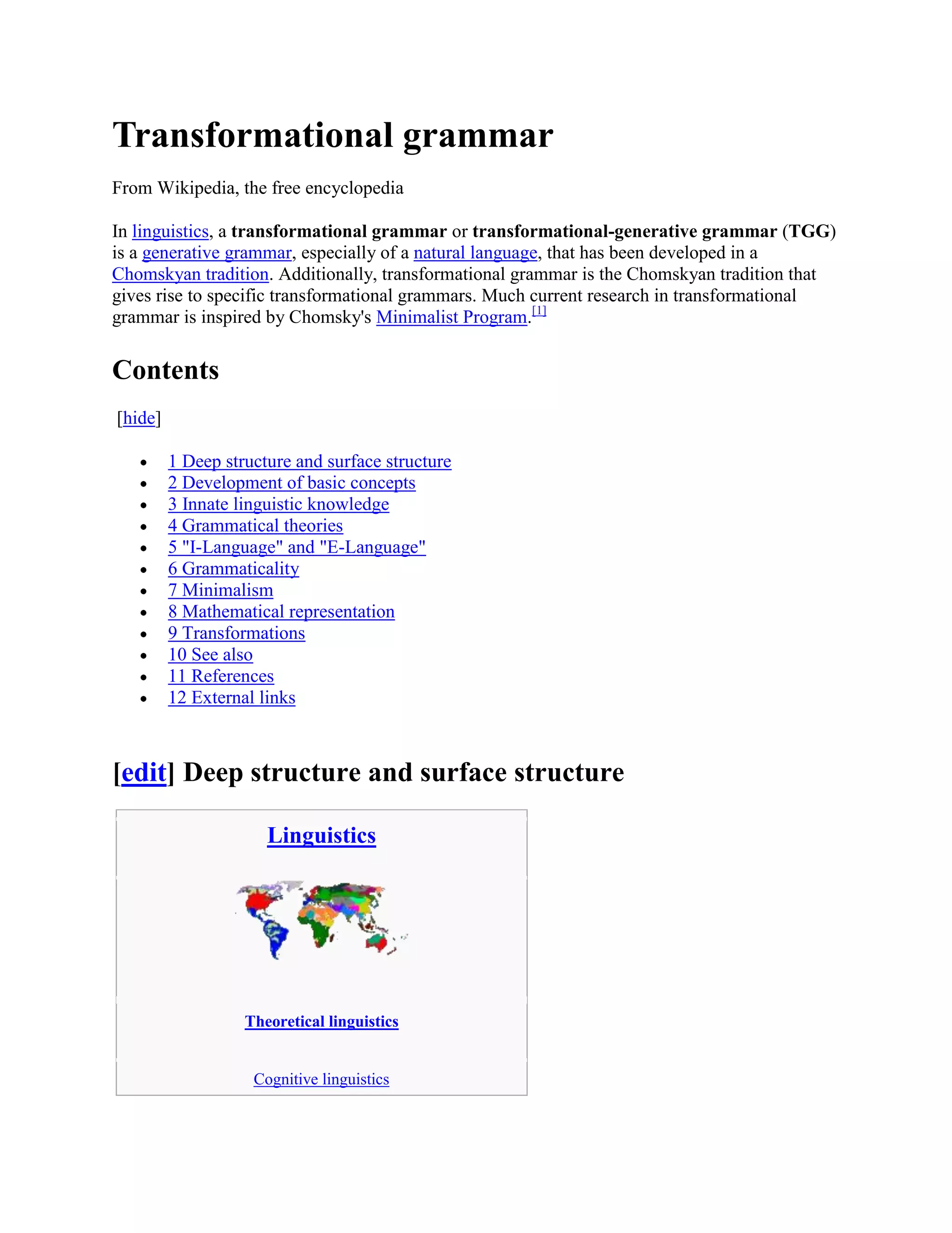 Transformational grammar | DOCX