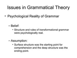 Transformational grammar | PPT