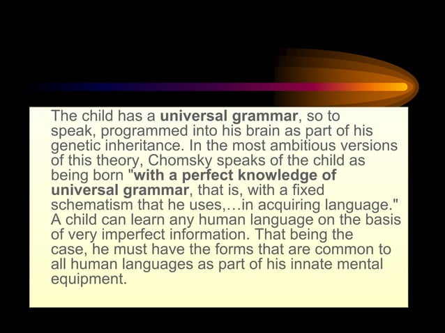 Transformational Grammar by: Noam Chomsky | PPTX | Technology & Computing
