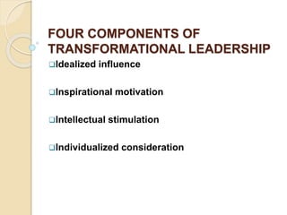 Transformational leadership | PPTX | Executive Leadership & Management ...