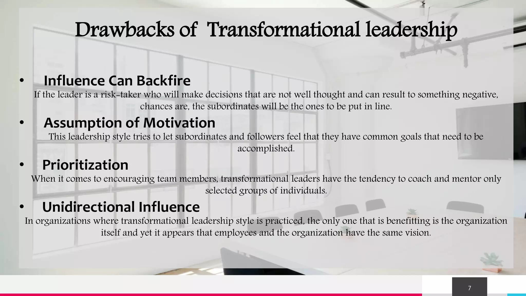 Transformational leadership | PPT