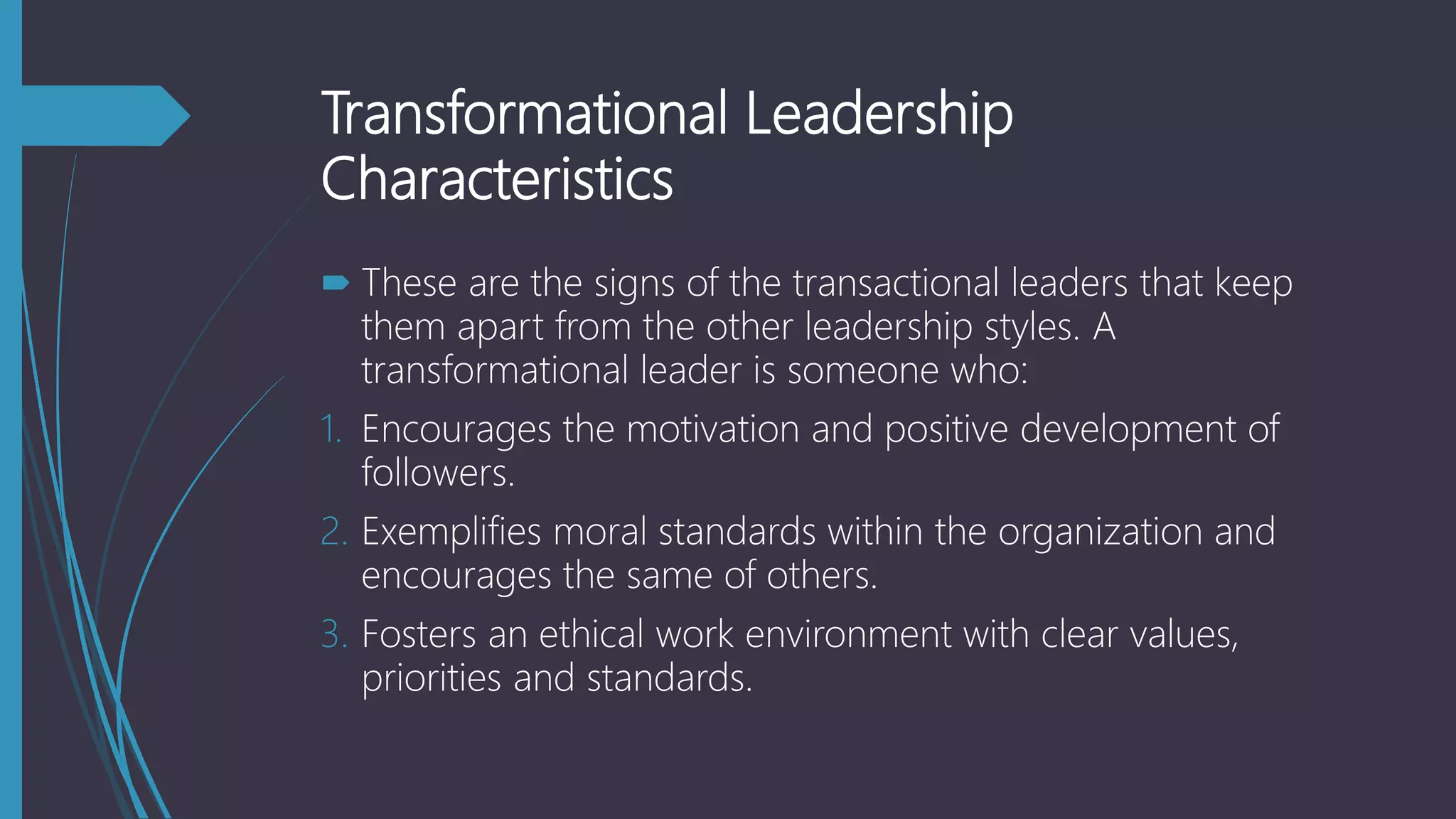 Transformational leadership, its components and advantages and disadvantages | PPTX