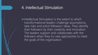 Transformational leadership, its components and advantages and ...