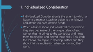 Transformational leadership, its components and advantages and ...