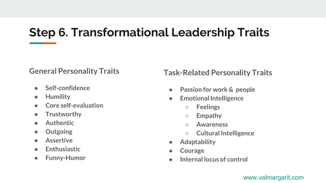 Transformational Leadership in Education | PPTX