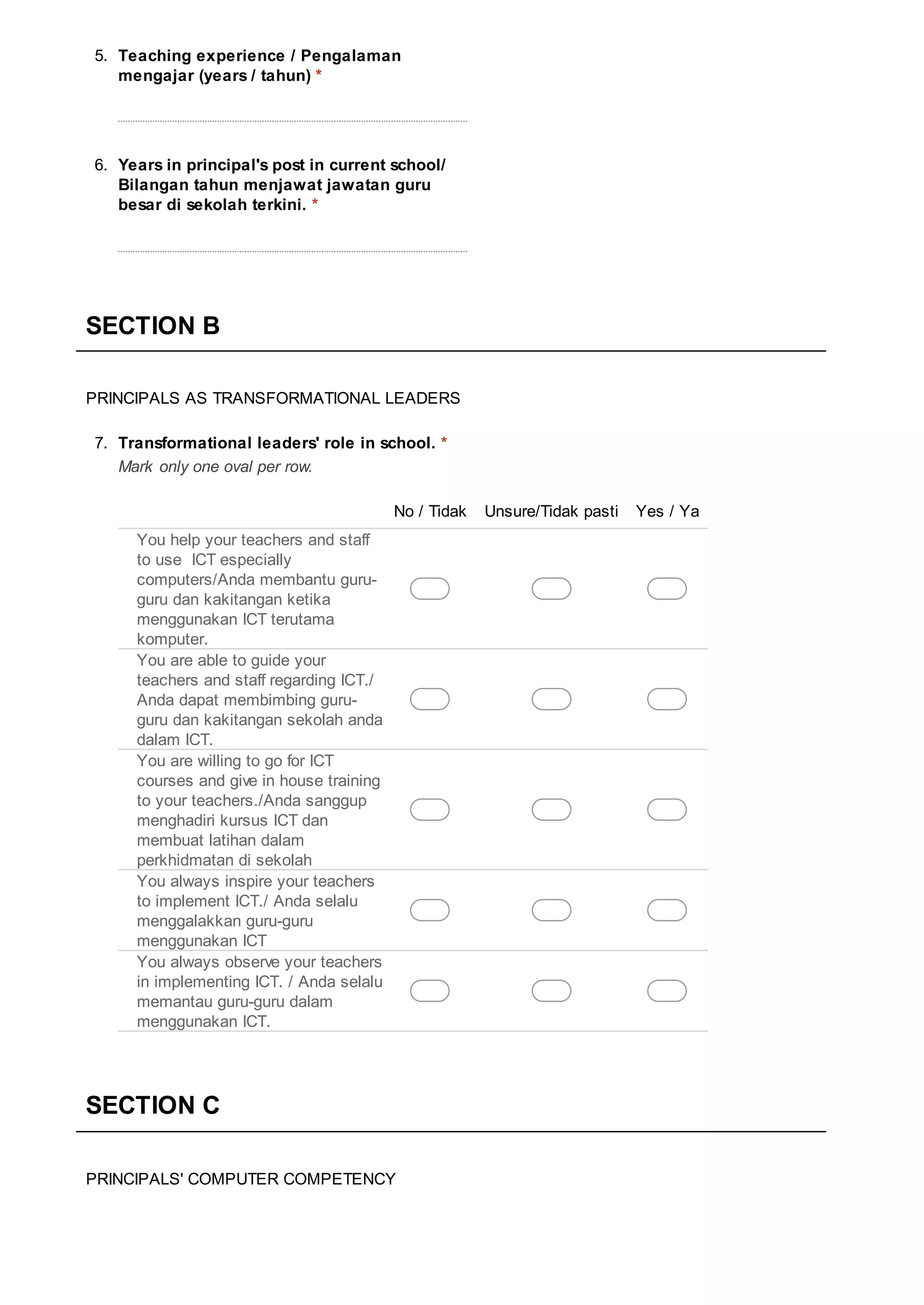 my questionnaire | PDF