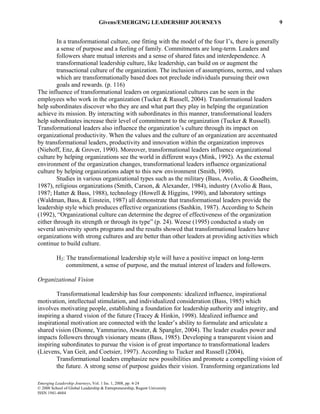 Transformational leadership the impact on organisation and personal outcome(1) | PDF