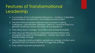 Transformational Leadership Theory & Social Learning Approach | PPTX