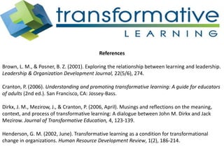 Transformative Learning | PPTX