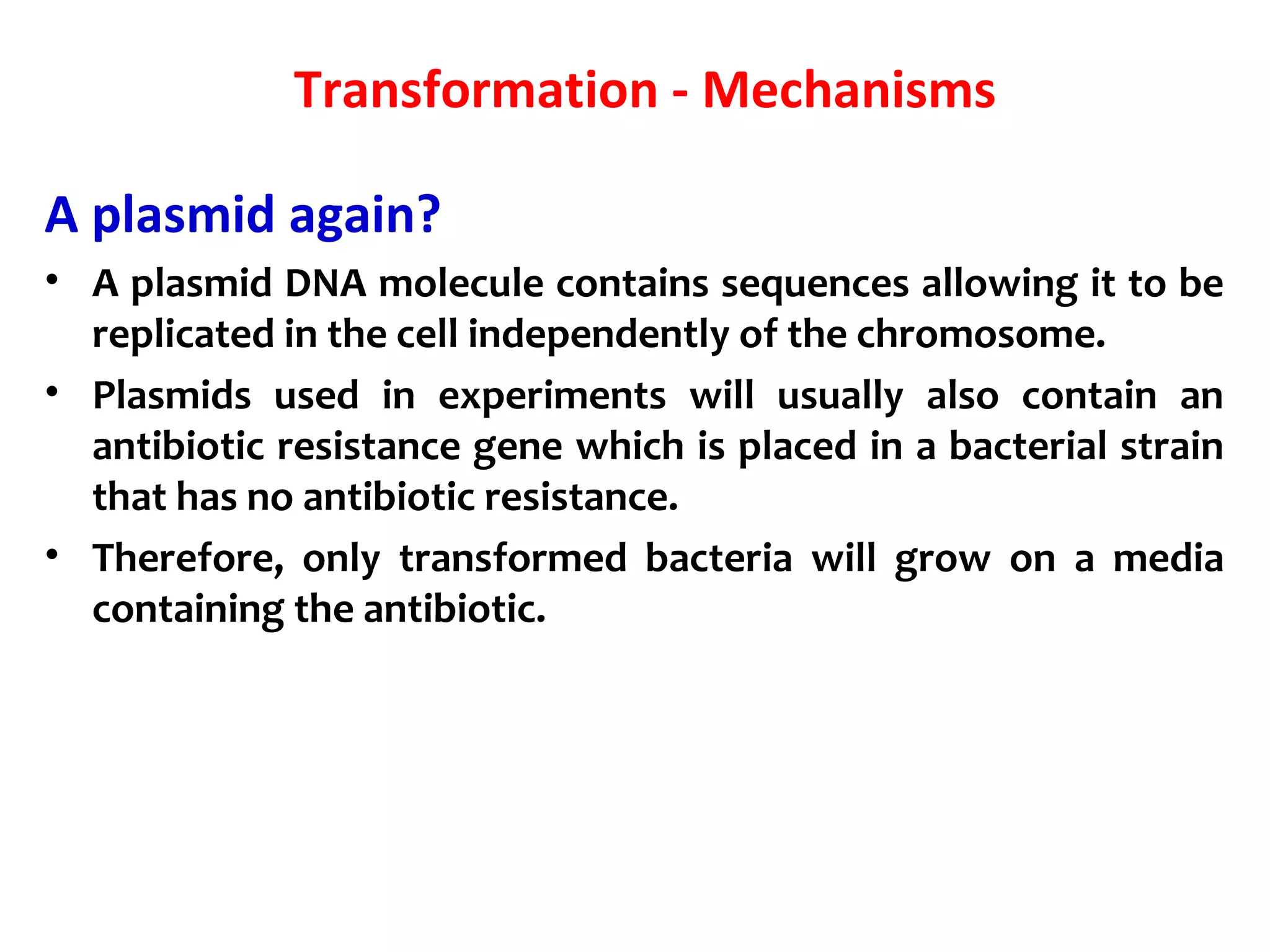 Transformation and transfection | PPT