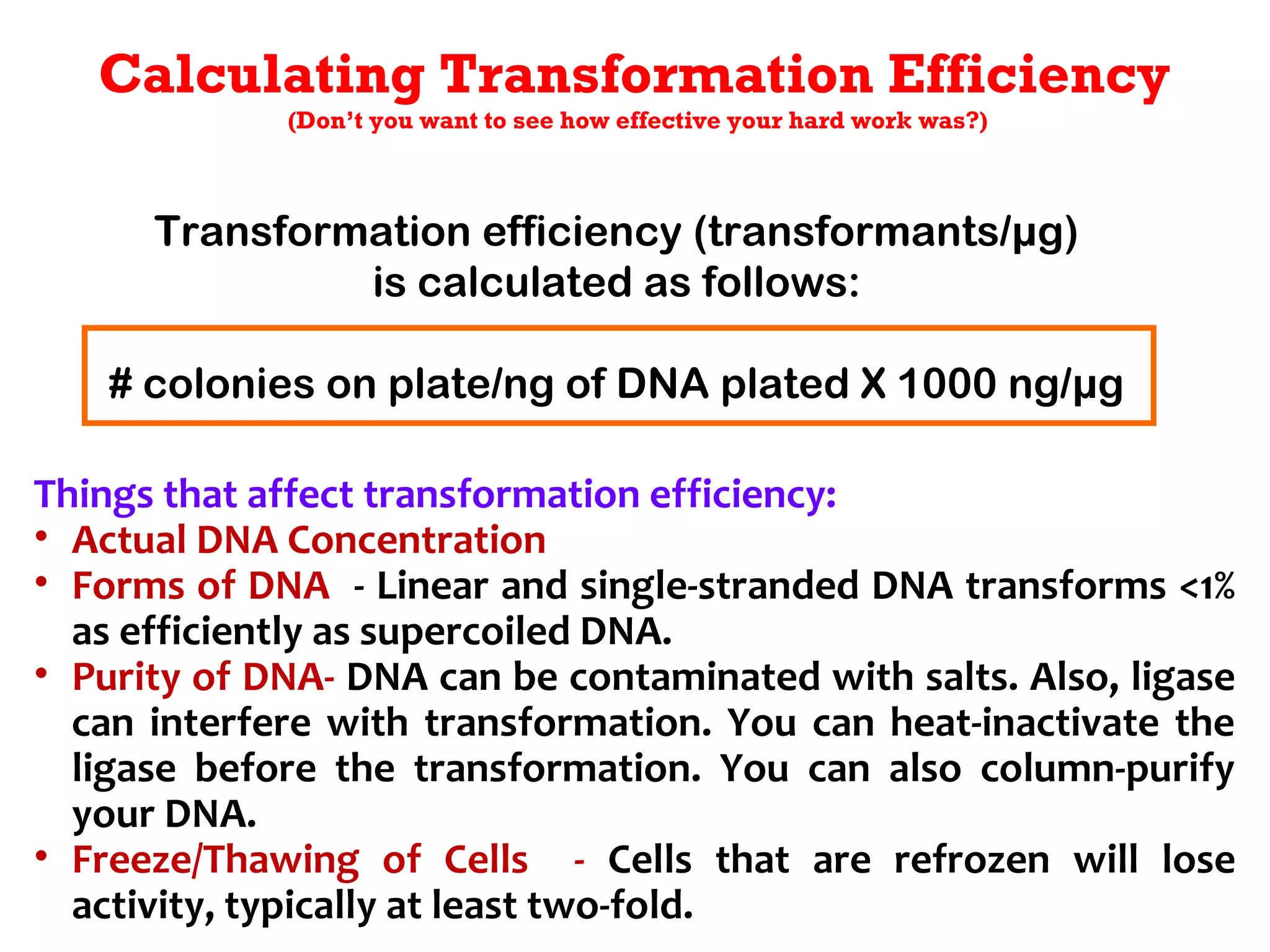 Transformation and transfection | PPT