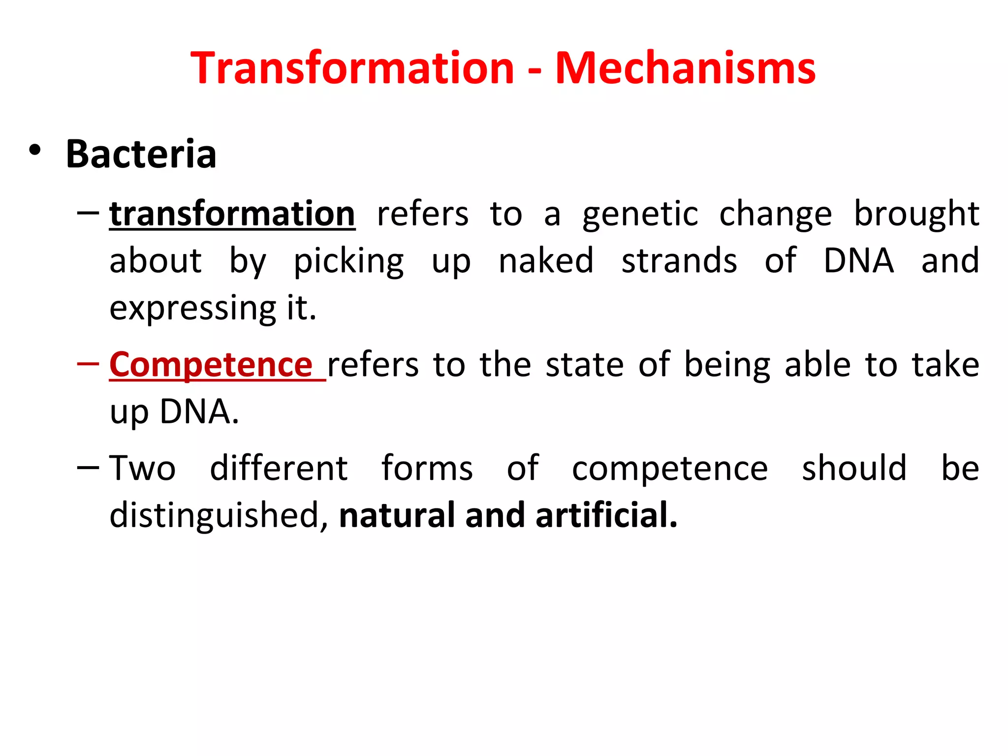 Transformation and transfection | PPT