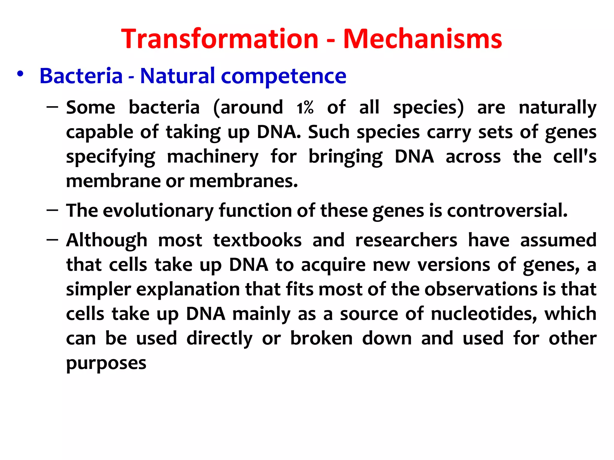Transformation and transfection | PPT
