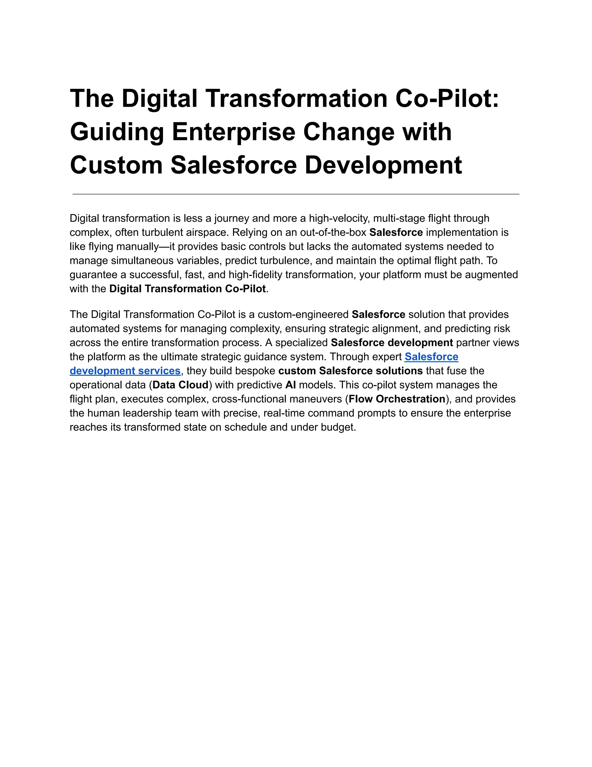 Transformation Co-Pilot_ Salesforce Development for Guided Enterprise ...