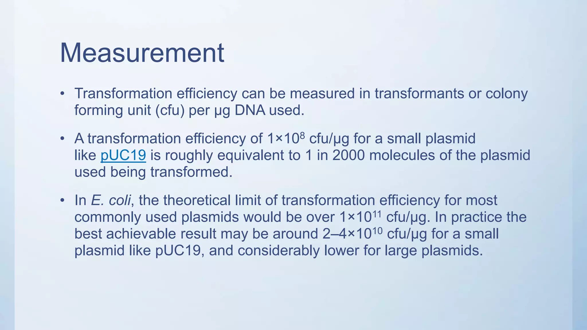 Transformation efficiency | PPT