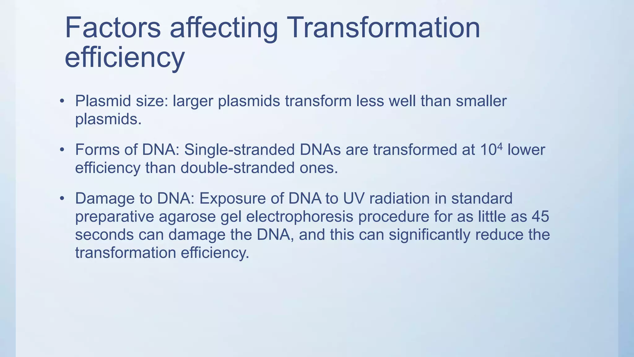 Transformation efficiency | PPT