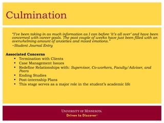 Transformation: Ensuring Student Success In An Internship | PPT