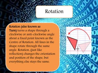 Transformation geometry | PPTX