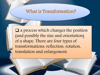 Transformation geometry | PPTX | Geography | Science
