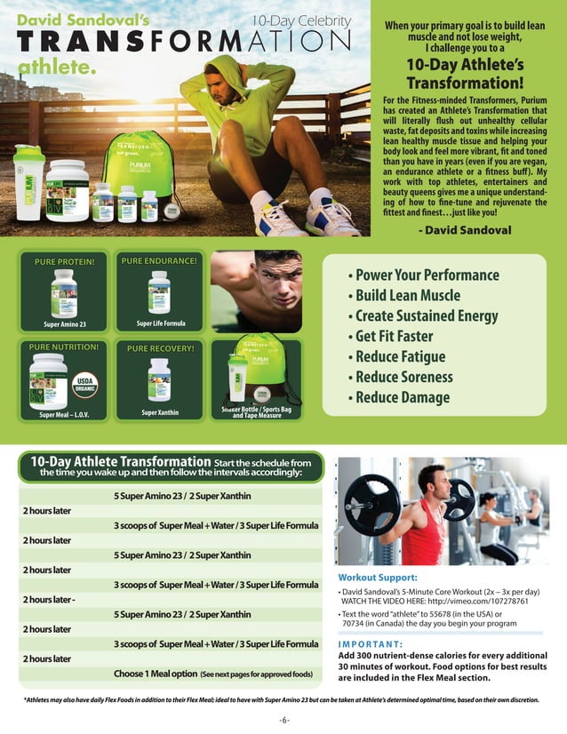 Purium Transformation Guide | PDF