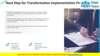 Transformation Implementation Proposal PowerPoint Presentation Slides ...