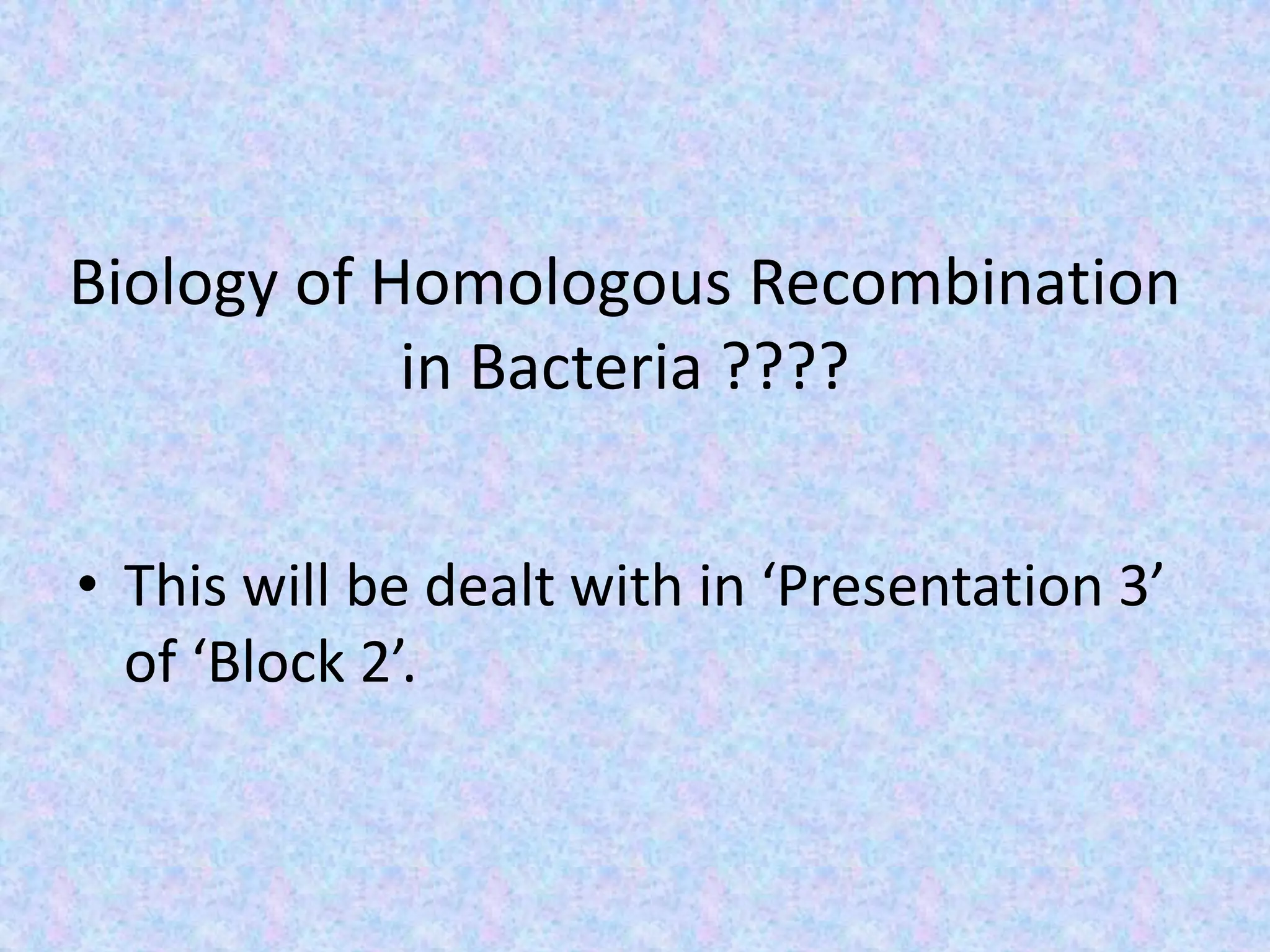 Transformation in bacteria | PDF