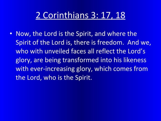 Transformation Into The Image Of Christ | PPT