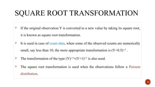 Transformation technique and when it is used | PPT