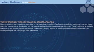 Transformation of bi through ai and ml democratization | PDF