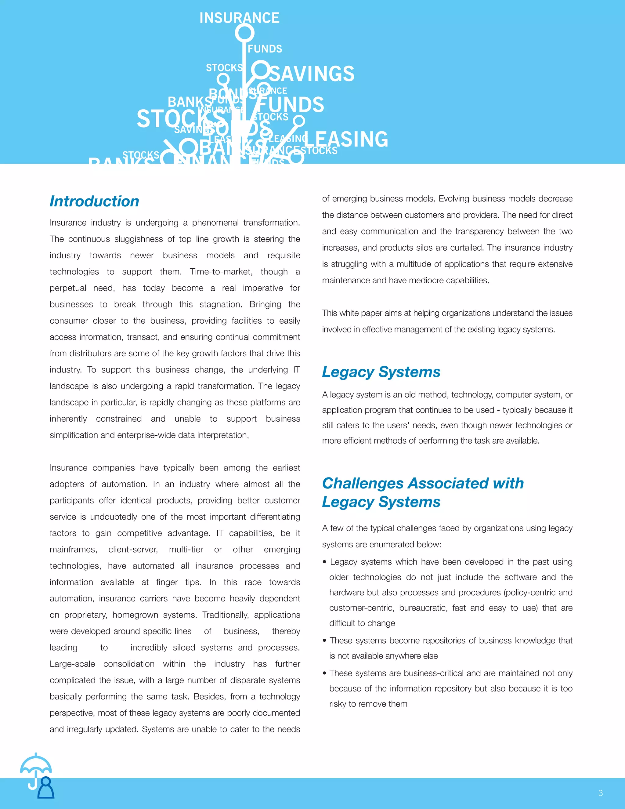 Transformation of legacy landscape in the insurance world | PDF