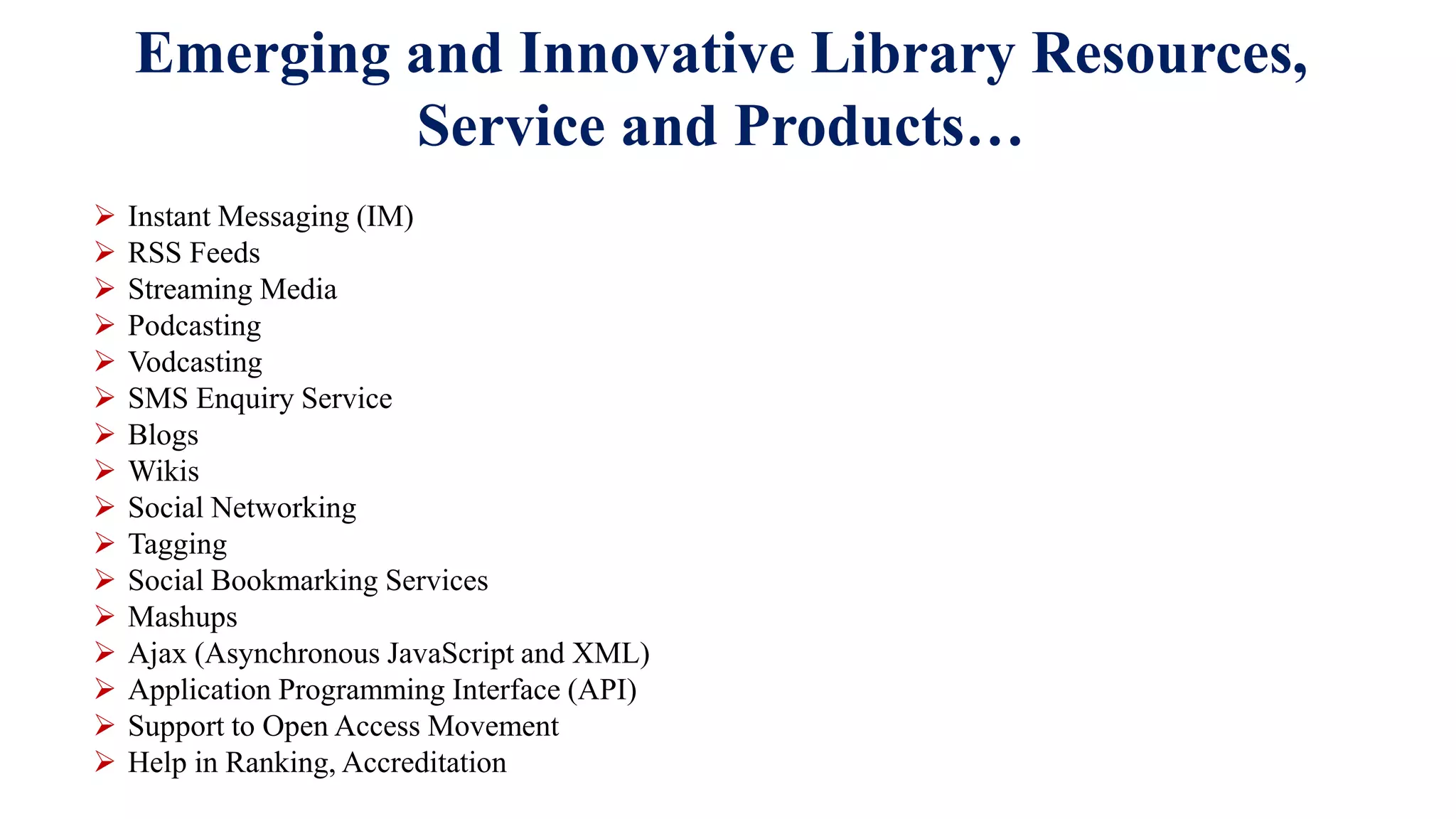 Transformation of library and information science: Resources, services ...