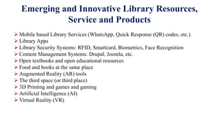 Transformation of library and information science: Resources, services ...