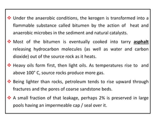 transformation of organic matter into kerogen.pptx | Chemistry | Science