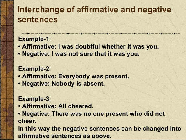 Transformation Of Sentences transformation-of-sentences
