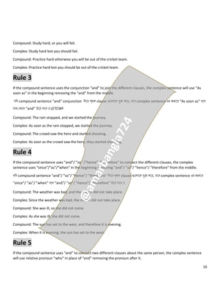 Transformation of sentences ( Simple, Complex, Compound) | PDF
