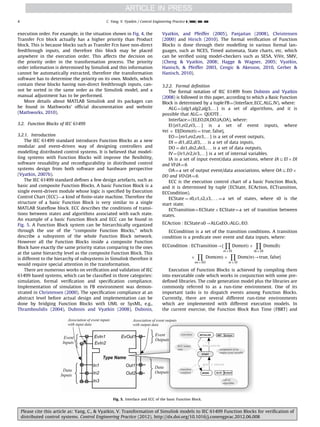 Transformation of simulink models to iec 61499 function blocks for verification of distributed ...