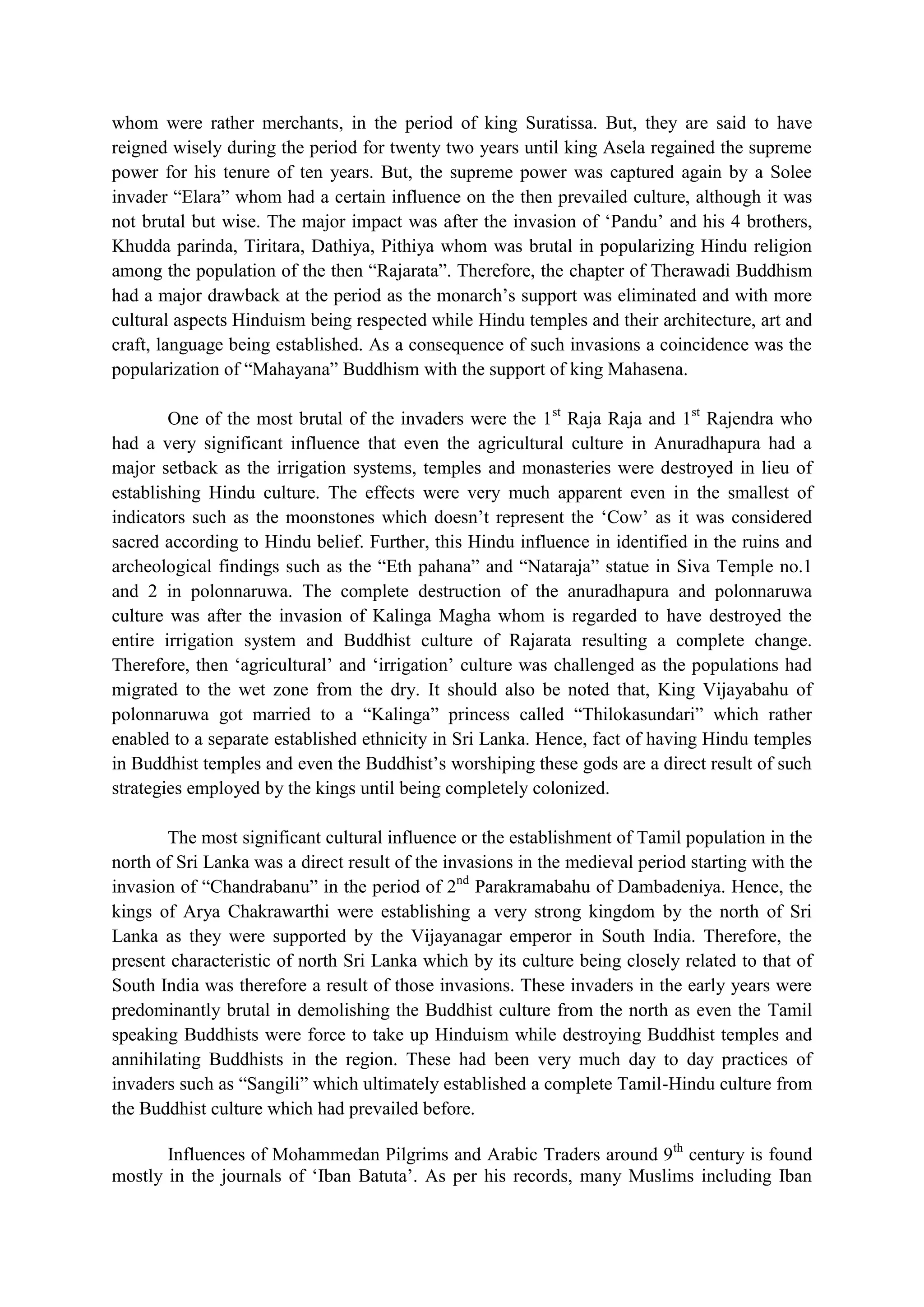 Transformation of Sri Lankan Culture from its Protohistoric Period to ...