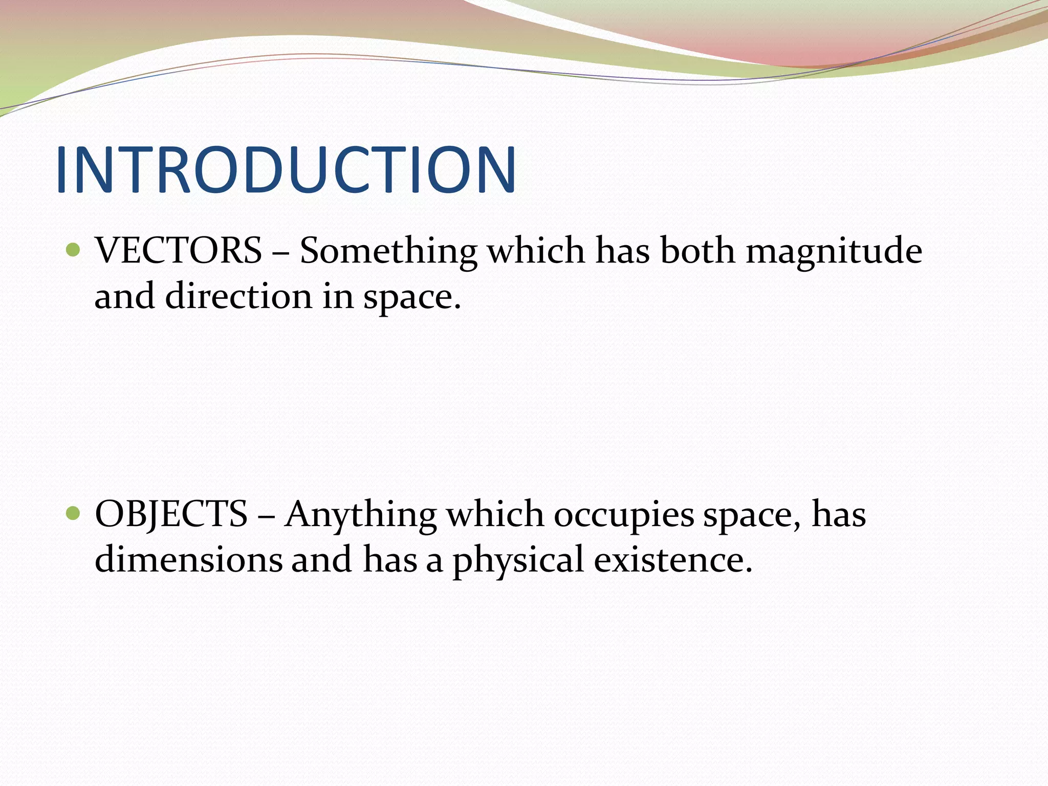 Transformation of Vectors w.r.t. Objects | PDF