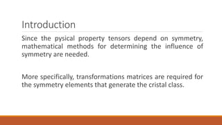 Transformation operators for symetry elements | PPT