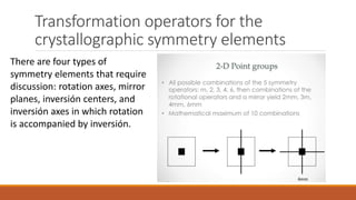 Transformation operators for symetry elements | PPT
